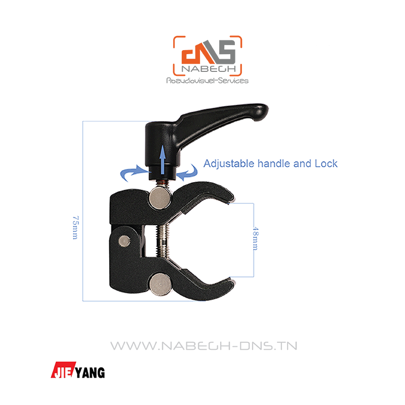 Kit bras magique + clamp super pince